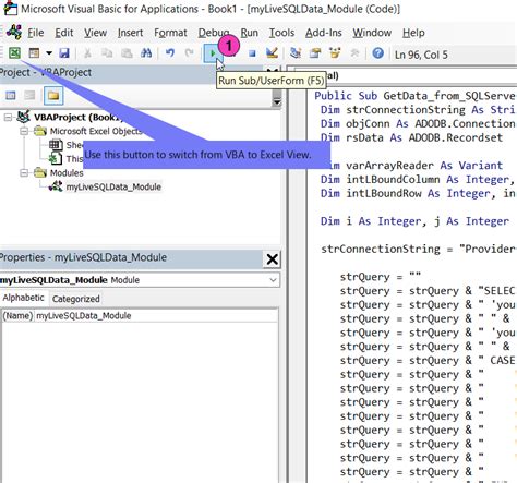 how to extract data from sql server database and display it with