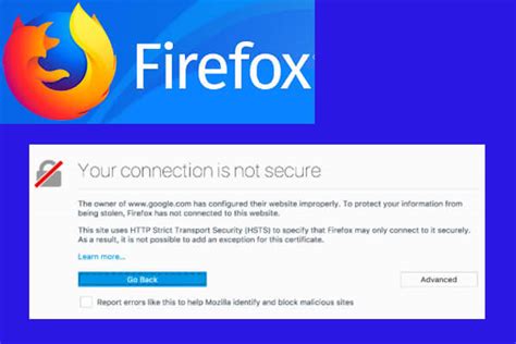 5 tips to fix firefox your connection is not secure error