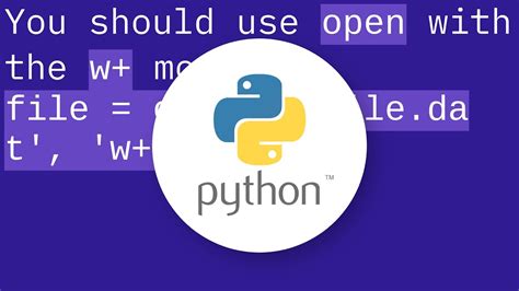 open in python does not create a file if it doesn t exist youtube