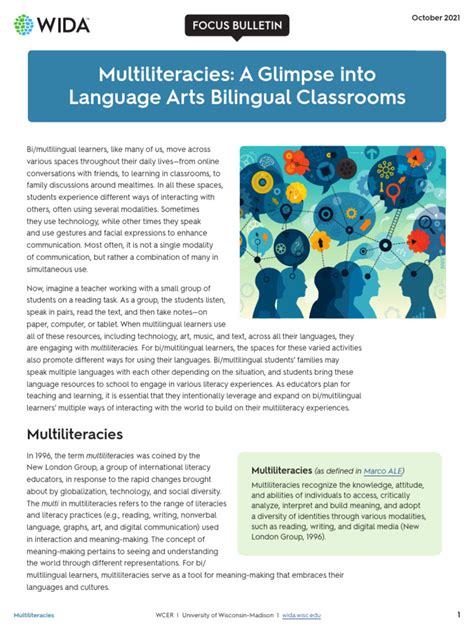 Multiliteracies Pdf Multilingualism Learning