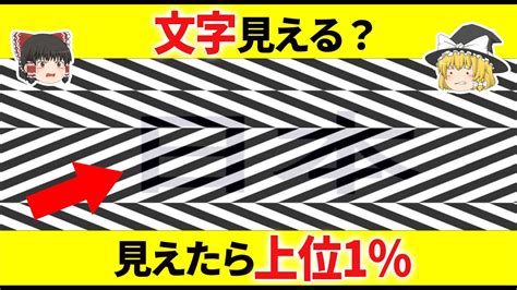 【ゆっくり解説】あなたは見える？天才しか見えない視覚クイズ Youtube