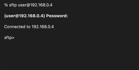 how to connect to sftp location using terminal command code2care