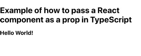 how to pass a react component as a prop in typescript atomized objects