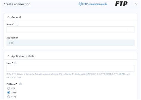 set up an ftp connection celigo help center