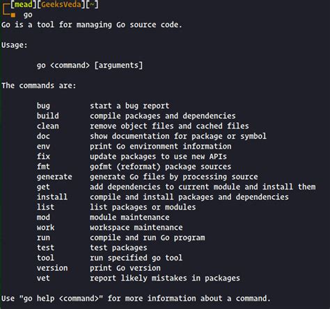 how to write hello world program in golang
