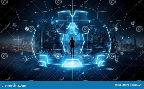 Digital Fortress Safeguarding The Frontiers Of Cybersecurity Stock