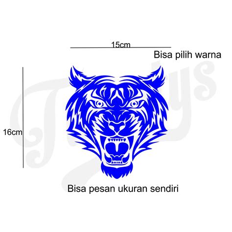Logo Kepala Harimau Keren Harga Harimau Sticker Terbaru September