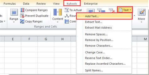 how to add text to the beginning or end of all cells in excel