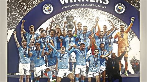 احتفال مانشستر سيتي بدوري الأبطال 💙💙 Youtube