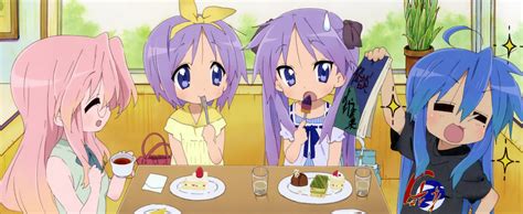Hiiragi Kagami Izumi Konata Hiiragi Tsukasa And Takara Miyuki Lucky