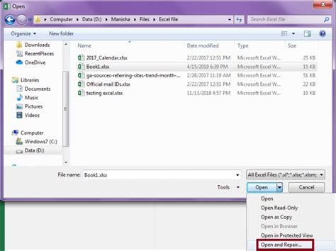 tips to fix ‘failed to parse the corrupted excel file error