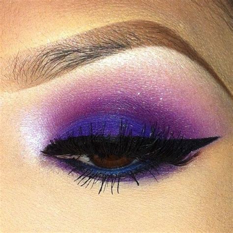 Dramatic Blue And Purple Eyeshadow Makeup Eye Makeup Skin Makeup
