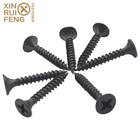China Manufacturer Factory Gypsum Board Screws Phillips Black