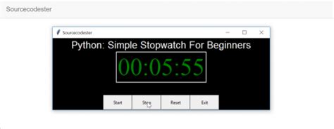 python simple stopwatch for beginners free source code