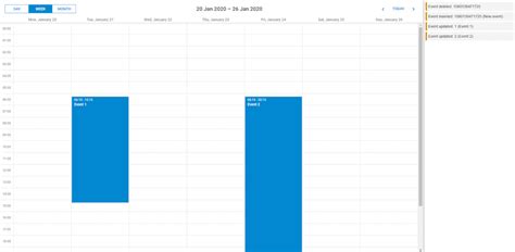 creating vue scheduler component with dhtmlx vue js event calendar