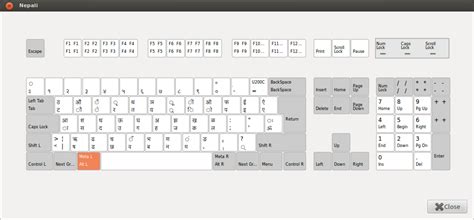 the unicode fonts layout provided by ubuntu vs the official font