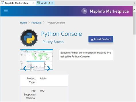 getting started using python in mapinfo pro mapinfo pro