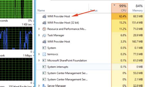 wmi provider quick solution of host high cpu usage on