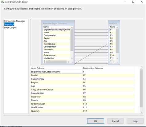 using sql server integration services to generate excel
