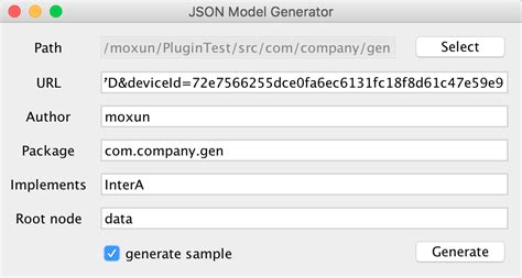 json model generator plugins jetbrains