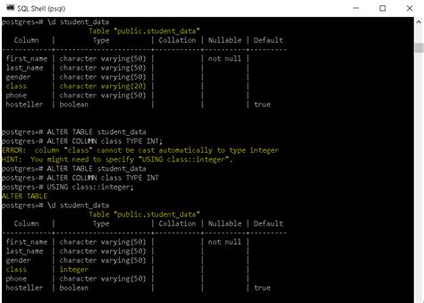 postgresql alter table 19 examples sql server guides