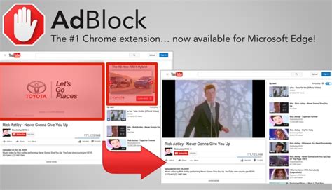 adblock and adblock plus are available for microsoft edge