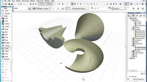 The Archicad Morph Tool Creating A Revolving Morph Shape Youtube