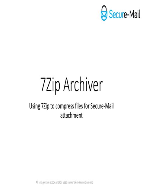 Fillable Online How To Compress Email Attachments Using 7 Zip Pc