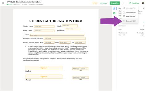 [editor 2 0] download a csv of form responses help center
