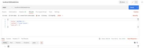 node js data is added to database but postman returns