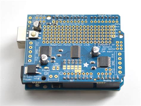 install headers and terminals adafruit motor shield v2 adafruit