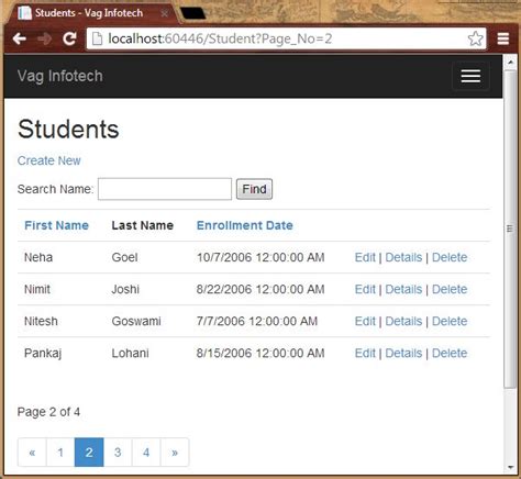 paging searching and sorting in asp mvc 5