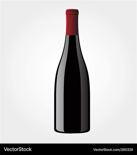 Wine Bottle Royalty Free Vector Image Vectorstock