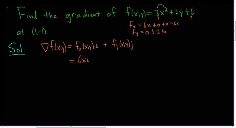 gradient of a multivariate function example 1 math videos calculus
