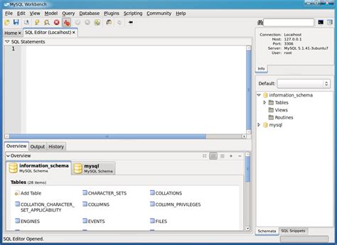 get to know mysql workbench