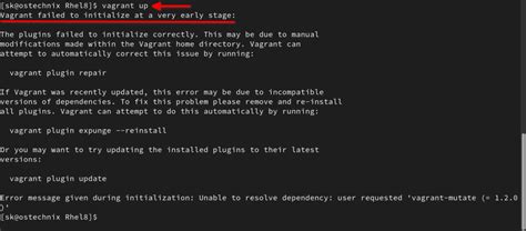 fix vagrant failed to initialize at a very early stage error ostechnix