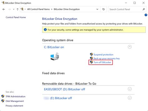 guide how to turn on enable or set up bitlocker in windows 11 remove