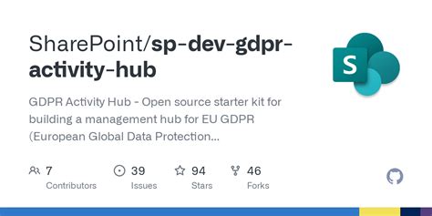 github sharepoint sp dev gdpr activity hub gdpr activity hub open