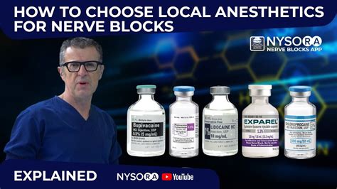 How To Choose Local Anesthetics For Nerve Blocks Crash Course With Dr
