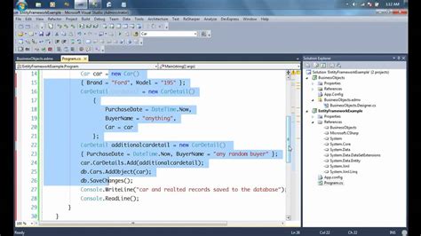 microsoft entity framework part 3 youtube