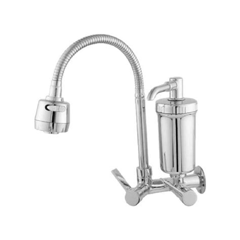 Torneira Com Filtro Gourmet Pia Cozinha De Parede Metal Inox Hidro