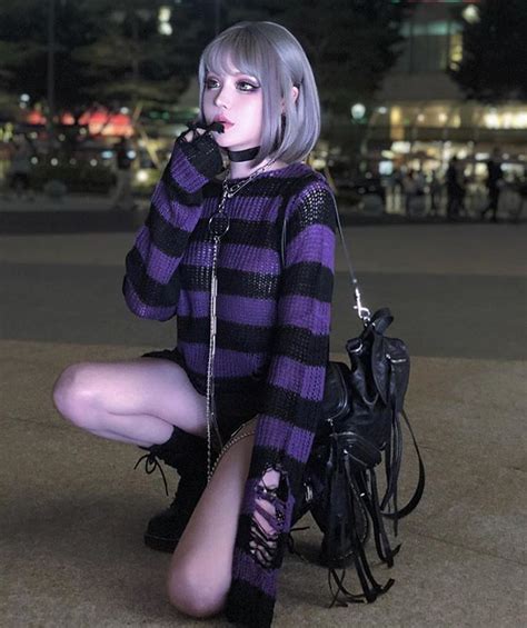 Alternative Fashion Discover Wonka Knit Sweater [b] Pastel Goth