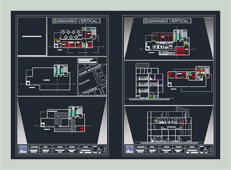 Vertical Gym Dwg Block For Autocad • Designs Cad