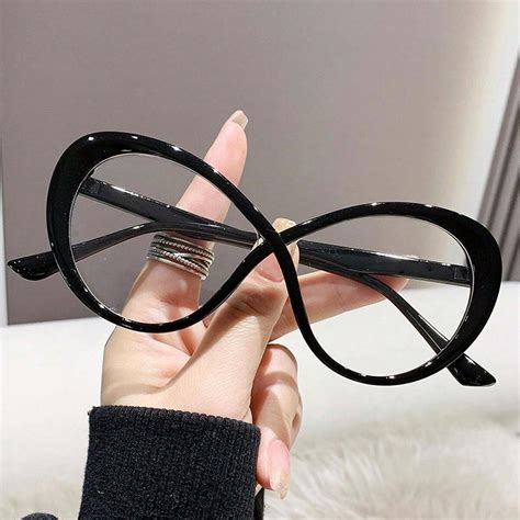 1 Piece Large Oversized Womens Optical Spectacle Eyeglasses Retro Blue