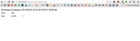 html multiple checkboxes with php in table stack overflow