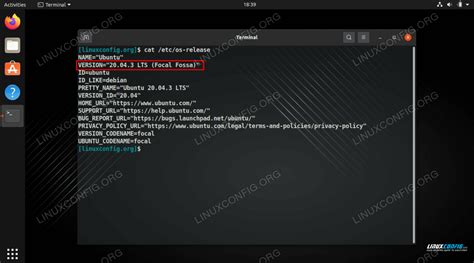 how to check ubuntu version linux tutorials learn linux configuration