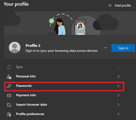 Как импортировать пароли в Edge
