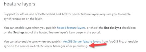 solved enable sync esri community
