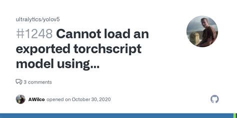 cannot load an exported torchscript model using torch jit load · issue