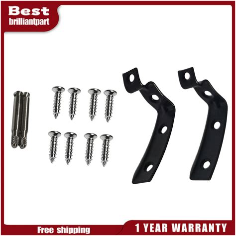 Pair Glove Box Lid Hinge Snapped Repair Fix Brackets Kit For Audi A4 S4